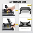 Adjustable RV Step Stool, 3-Step Height Adjustment, Foldable Legs, Wide ...