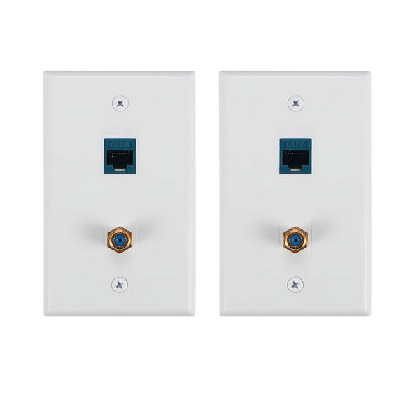 BASEPORT Multi-Plug Media Wall Outlet: USB Ports, HDMI, Ethernet, Coax ...