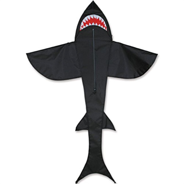 Premier Kites 5 Ft. Shark Kite - Black - Walmart.com