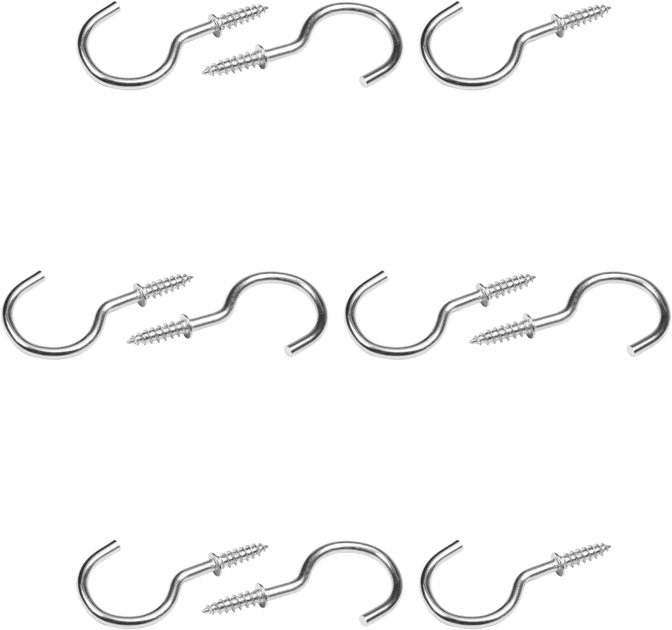 Self Tapping Screws Hook Ceiling Cups Hooks 2.12\\ - Walmart.com