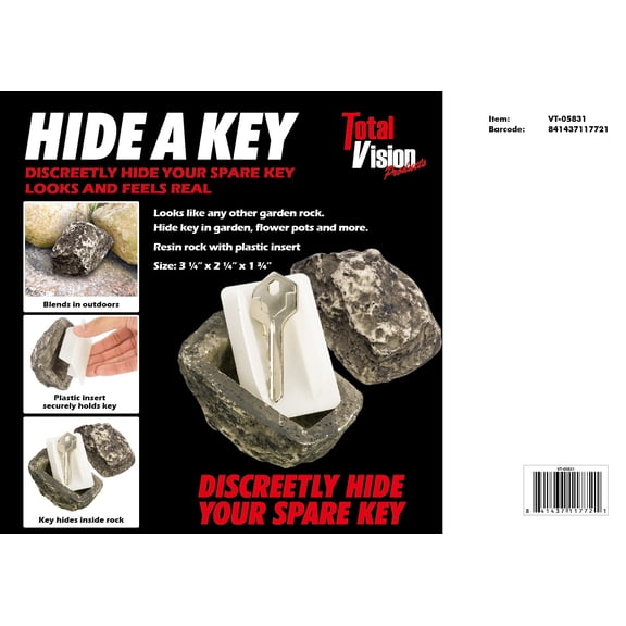 Key Fake Spare Keys Hide Rocks Hiding Case Stone Box Place A Holder ...