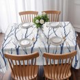Abstract Blue Branches Forest Table Cloth 60x84in, Waterproof Rectangle ...