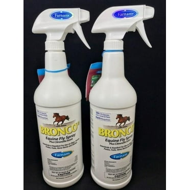 Farnam Bronco Gold Horse Repellent, Equine Fly Spray, Mosquito ...