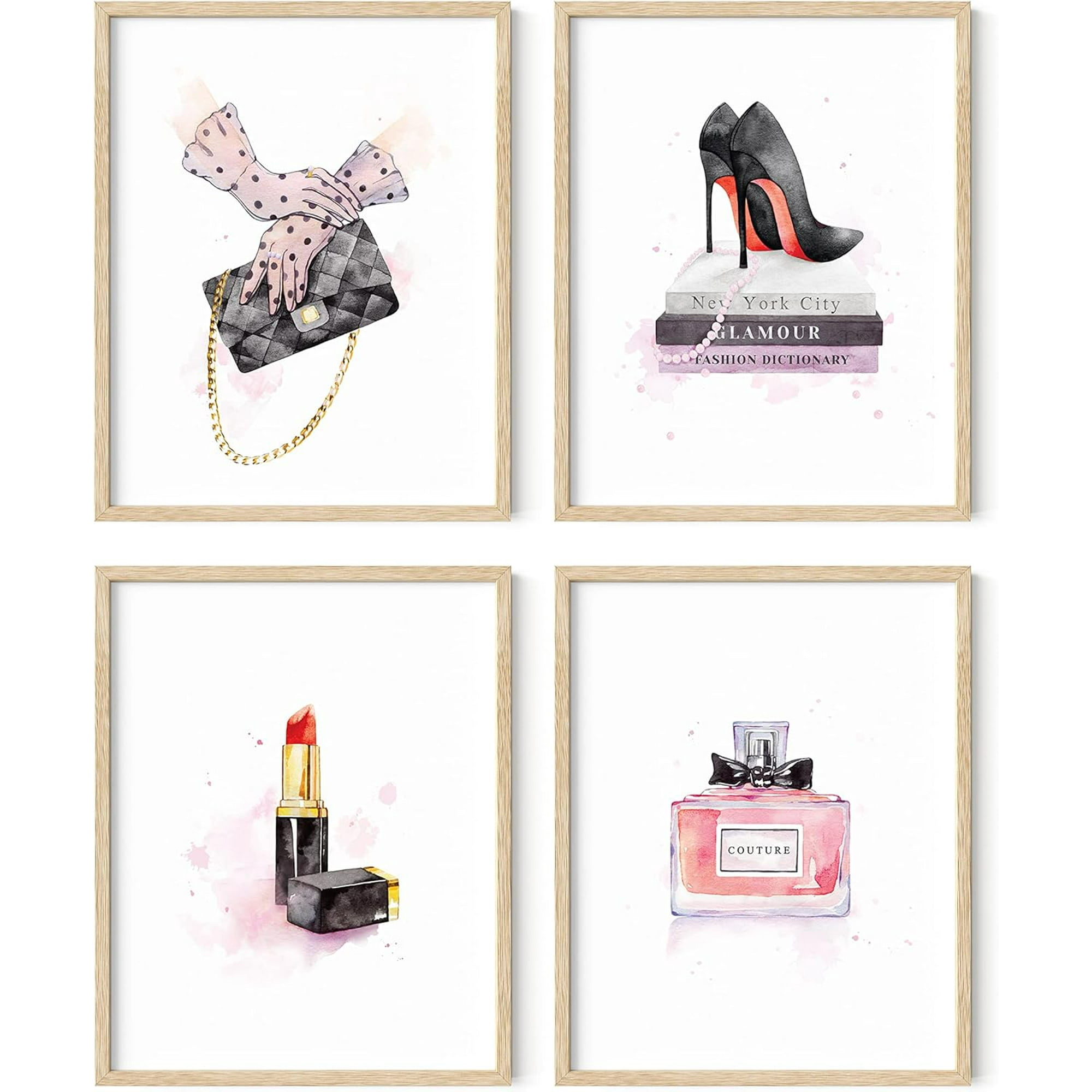 Click here for Qth Makeup Wall Decor For Makeup Room Set Of 4 Mak... prices