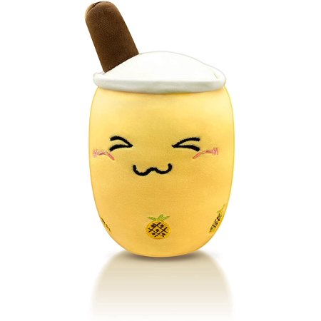 Cute Mini Boba Tea 9.4 Inch Cartoon Smiley Plush Figures Birthday Gifts ...