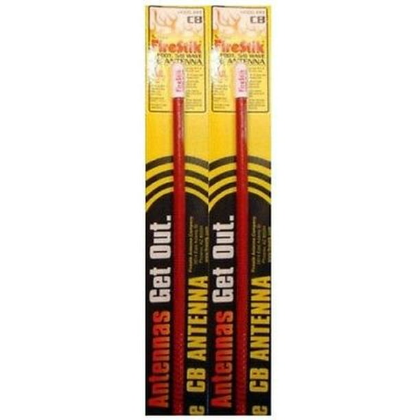 NEW FIRESTIK KW2, KW-2 2 FT FIBERGLASS CB,HAM ANTENNA RED USA MADE! 2 ...