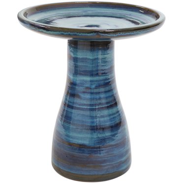 Panacea Galvanized Vintage Style Metal Bird Bath and Pedestal Stand ...