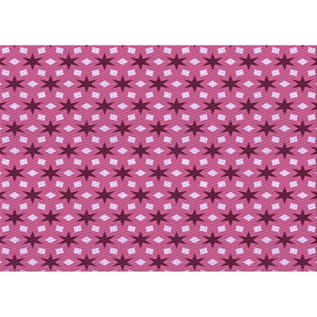 Ahgly Company Indoor Rectangle Patterned Raspberry Red Area Rugs, 2' x ...