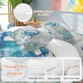 Blue Teal Crab Coastal Queen Size Comforter Set, Summer Beach Ocean ...