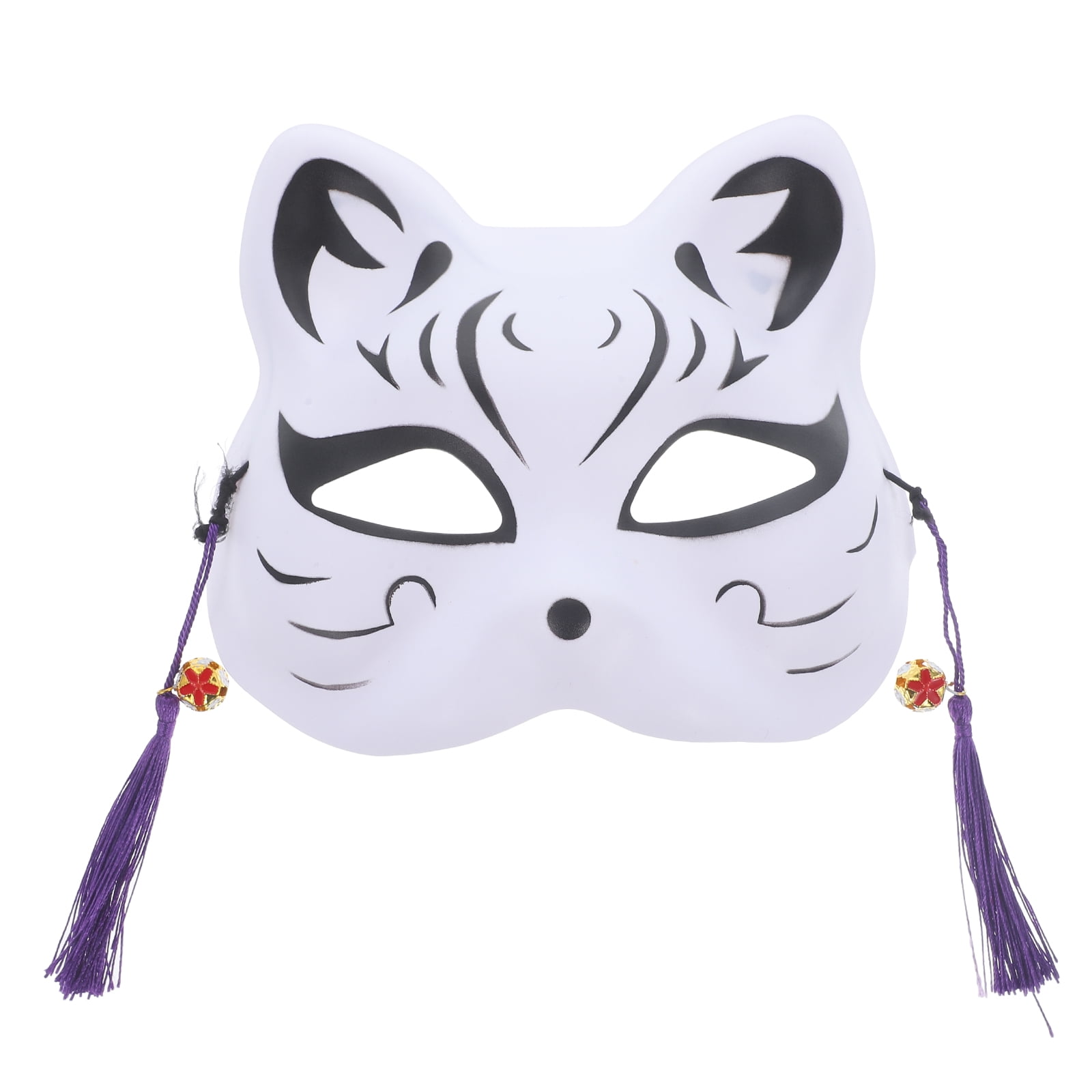 Máscara de anime de gato de estilo japonés, máscara de borla ...
