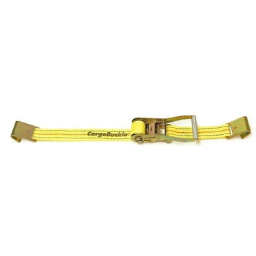 CargoBuckle Multipurpose Ratchet Strap Tie-Down w/S-Hooks - 2" x 15 ...