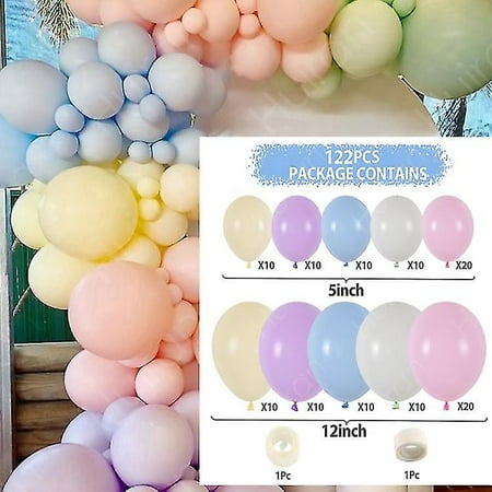 Colorful Macarons Balloon Garland Arch 1st Birthday Party Decoration ...