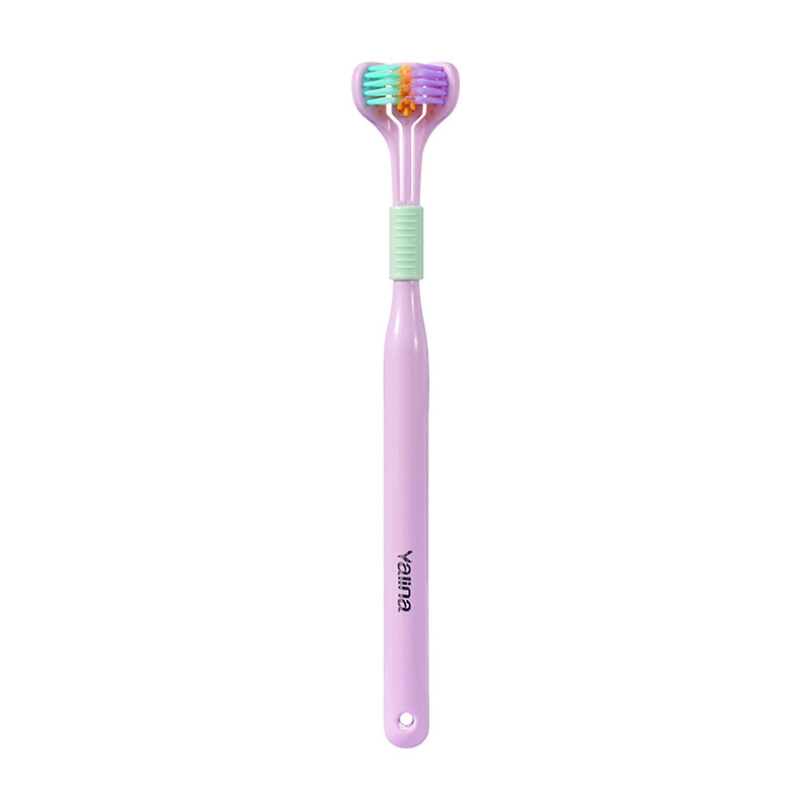 3 Sided Toothbrush For Adults Triple-angle Tooth-hugging Deep Cleaning ...
