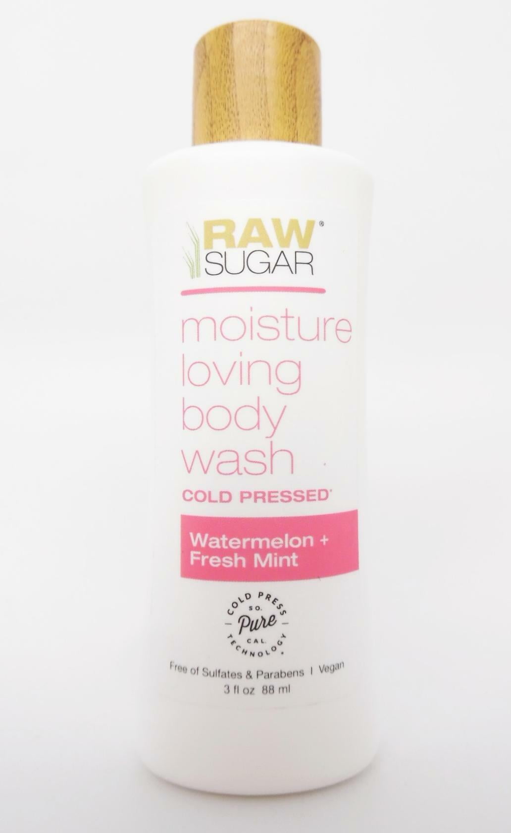 RAW Sugar Moisture Loving Body Wash - Watermelon + Fresh Mint - 3 fl ...