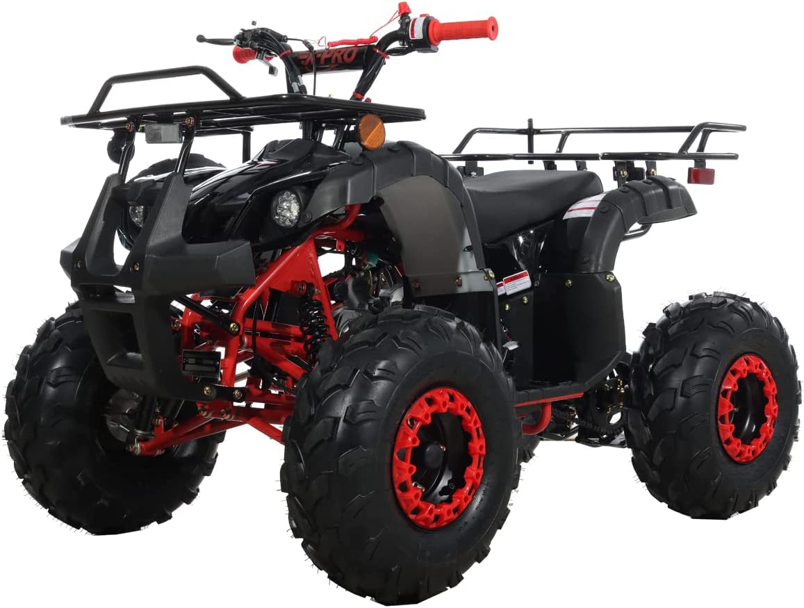 X-PRO 125cc ATV 4 Wheels Quad 125 ATV Quads with LED Lights, Big 19"/18 ...