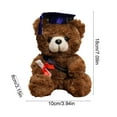 1 Pc Graduation Stuffed Animal Plush Toy — 7.1in Tall, Soft Souvenir ...