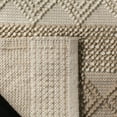 SAFAVIEH Natura Carly Geometric Braided Wool Area Rug, Beige/Ivory, 8 ...