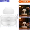 Rain Cloud Humidifier Water Drip, 7 Color Lights Mushroom Rain Cloud Diffuser, Timing Water Drip ...