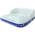 PULUOMIS 2-3 Person Pool Float with UPF50 Canopy & Cup Holder, Indoor ...