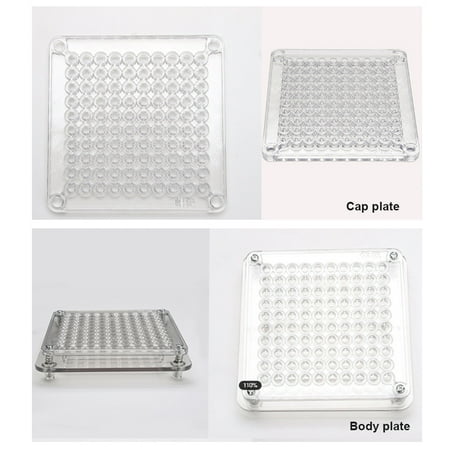 FAGINEY Filler Tool, Filler,1#100 Holes Capsules Filling Tool Empty ...