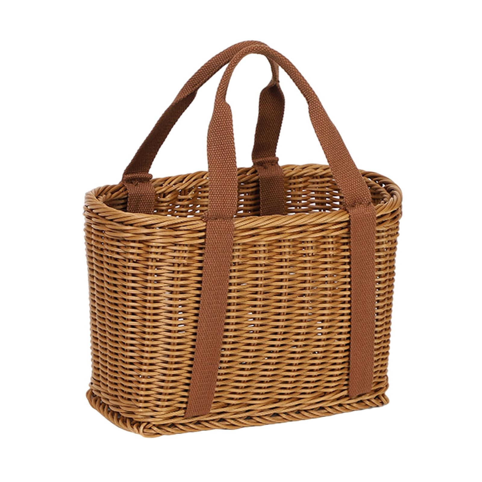 Click here for Dynwaveca Handwoven Basket With Handles Shopping B... prices