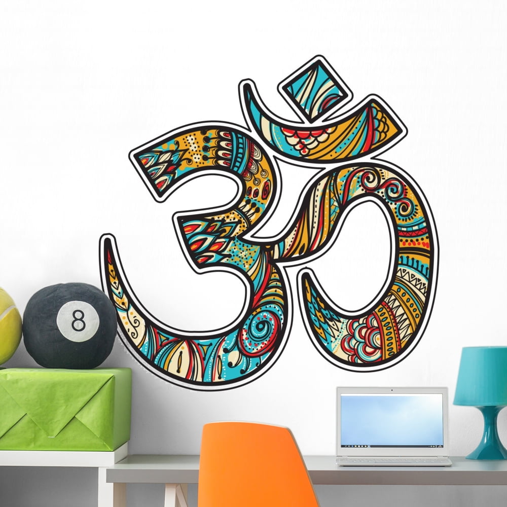 Unique Colorful Om Symbol Wall Decal Wallmonkeys Peel and Stick ...
