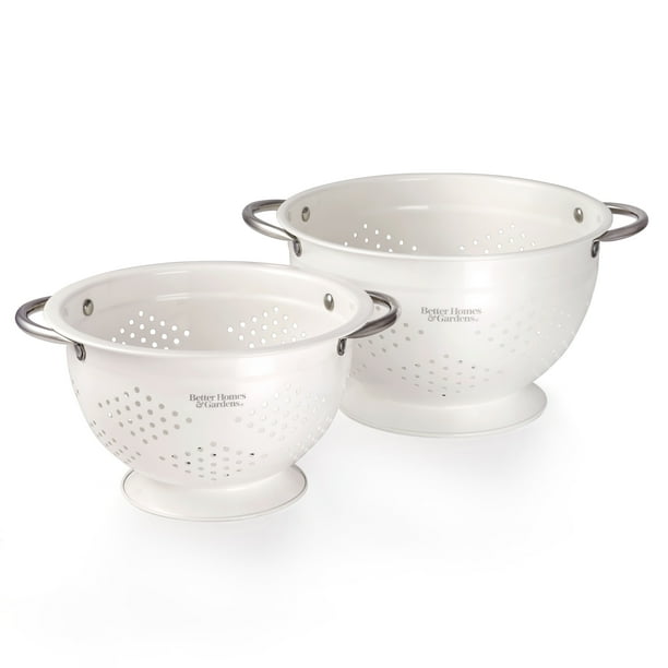 Better Homes & Gardens 2 Piece Colander Set White - Walmart.com