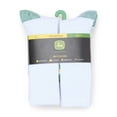 John Deere Men’s Workwear Crew Socks, 6-Pack, White - Walmart.com