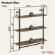 Bestier 31" Kitchen Wall Shelves 3-Tier Floating Shelves for Bathroom ...