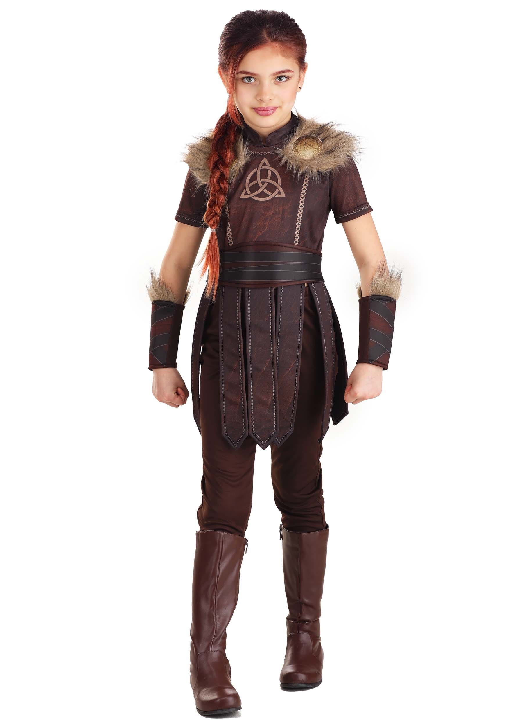 Girl's Victorious Viking Costume - Walmart.com