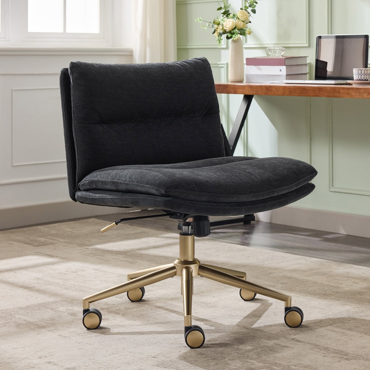 Click here for Elle Decor Gracie Criss-Cross Office Chair Black prices