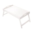 Hyknon Folding Bed Tray Table, Wood Bedside Breakfast Tray with Folding ...