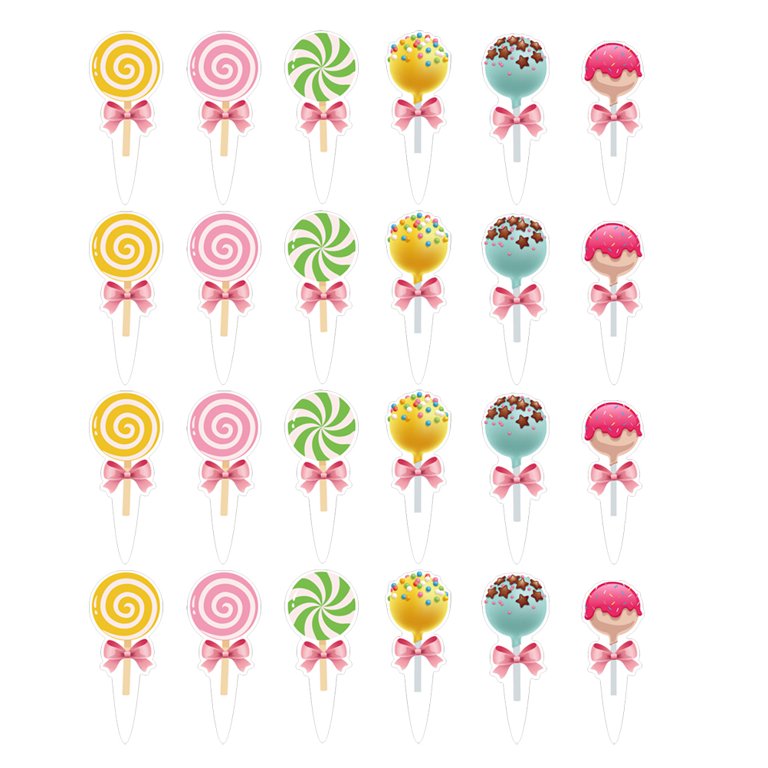 Candy Cupcake Toppers