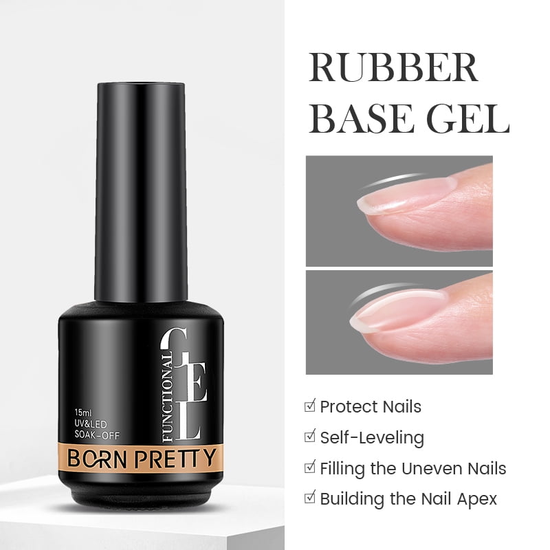 BORN PRETTY 15ml Función Base de gel Super Top Coat Gel de refuerzo ...