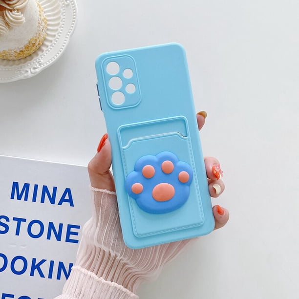 Funda de teléfono con soporte para ranura de tarjeta de dibujos ...