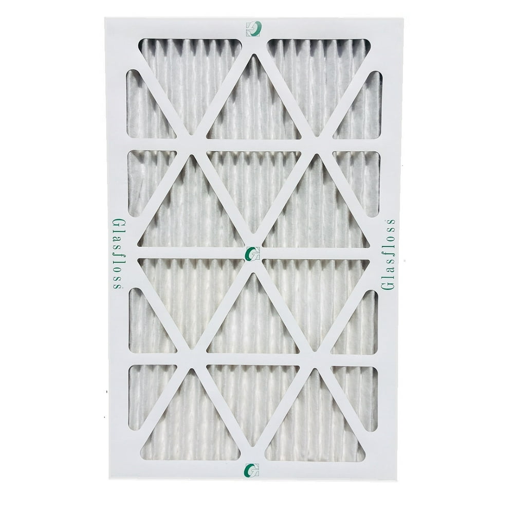 6 Pack of 12x25x1 MERV 10 Pleated Air Filters by Glasfloss. Actual Size ...