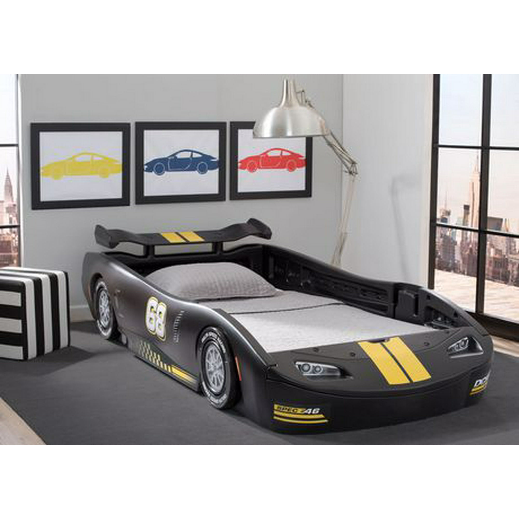 Click here for Delta Children Turbo Race Car Twin Bed- Assorted C... prices