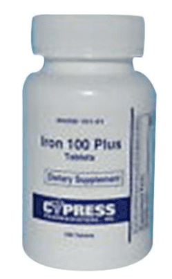 Cypress Iron 100 Plus Tablets, 100 Count - Walmart.com
