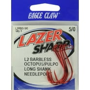 Eagle Claw Lazer Sharp Octopus Long Shank Hook - Walmart.com