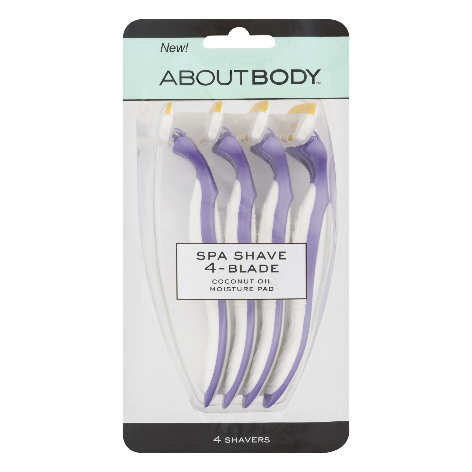Spa Shave 4-Blade Coconut Oil Moisture Pad, 4.0 CT - Walmart.com