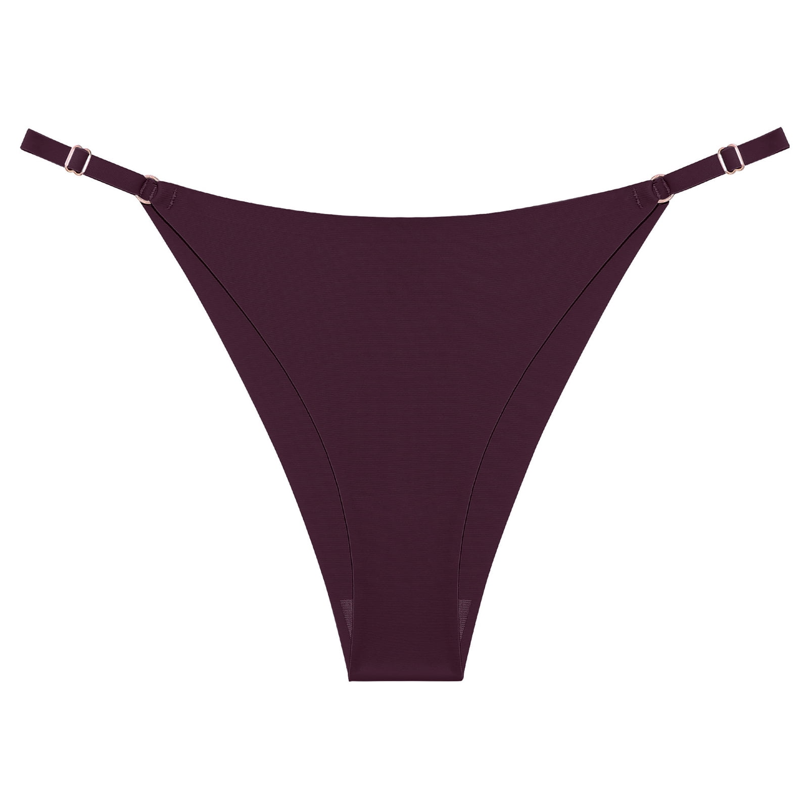 huanledash Women Panties Triangle Shape Solid Color Soft Low Waist ...