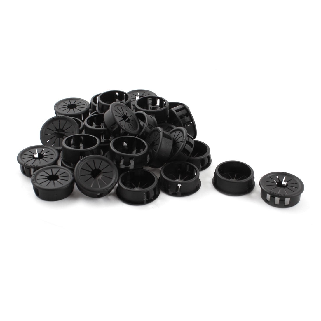 27.5mm Universal Black Plastic Cable Snap in Locking Bushing Grommet ...