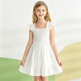 Elegant Sleeveless Solid Color Party Dress Girls with Pleated Back ...