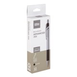 Office Depot Advanced Ink Retractable Ballpoint Pens, Needle Point, 0.7 ...