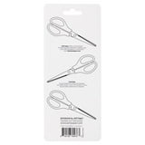 JAM Paper Arts & Crafts Scissors, 6 3/4 in, White, Ergonomic Handle ...