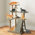 Toymany 8-Piece Grey & Orange Cat Figurine Set, Realistic Kitten Toys ...