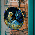 Acrylic Round Hanging Ornament 8x8 Inch, Fantasy Stained Glass Dragon ...