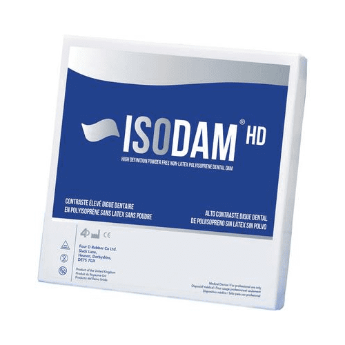 4D Rubber ISOHDB02300520 Isodam HD Non-Latex Dental Dam 5 X 5 Heavy 20 ...