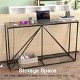 Console Table, 51" W x 12" D x 31.5" H Sofa Table Behind Couch ...