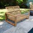 Ash & Ember Grade A Teak 60in Havana Patio Bench, Seats 2 Comfortably ...